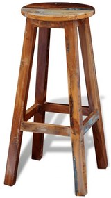Barová stolička masivní recyklované dřevo,  241647 HangarStore.cz