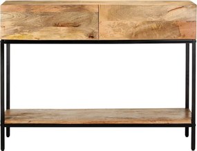 Konzolový stolek 100 x 35 x 76 cm masivní mangovníkové dřevo 320922