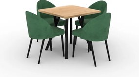 ADRK Furniture Sada stůl s židlemi RODOS 84 SE-ROD-84-CG