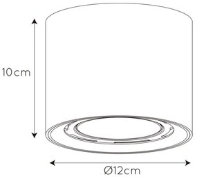 Lucide 09921/12/30- LED Stmívatelné bodové svítidlo FEDLER 1xGU10/12W/230V černá