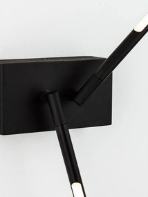 Černé kovové LED nástěnné svítidlo s ohybatelnou konstrukcí Raccio – Nova Luce