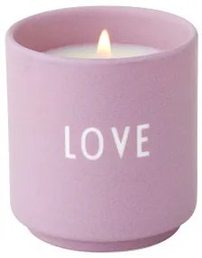 Scented candle růžová (LOVE) Design Letters