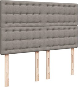Box spring postel s matrací taupe 160x200 cm textil 3292125