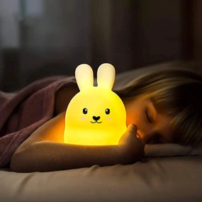 Dětská stolní LED lampa Mooni bílá