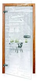 GLASSDOOR - Celoskleněné otočné dveře čiré Caffe 12466