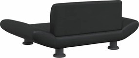 Pelíšek pro psy černý 70 x 45 x 28 cm umělá kůže 172001