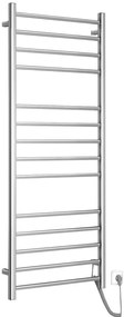 Sapho Sapho, ESKINADO elektrický sušák ručníků, hranatý, 600x1500 mm, 130 W, leštěná nerez, ER450V