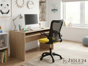 Juniorská židle SMARTSIT - žlutá síťovina