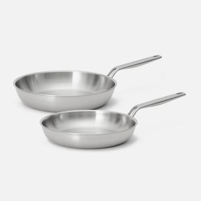 Fabini Sada pánví Lucca 4.0 Pro, ø 26 cm + ø 30 cm, 2 díly - Nerezové beznýtové pánve z vícevrstvé nerezové oceli
