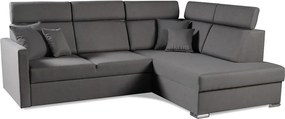 Sedací souprava SLIM XL | 238x180 cm | pravá | rozkládací + úložný prostor | letto 97 grafitová EASY CLEAN