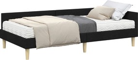 Rohový rám postele s matrací Jiný s čelo 2 ks Zelená textil 3393679