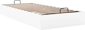 Osmanský rám postele bez matrace bílý 80x200 cm umělá kůže 3310770