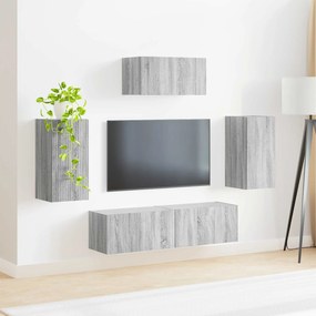 Sestava TV skříněk 5 ks Šedá Sonoma Kompozitní dřevo 3409075