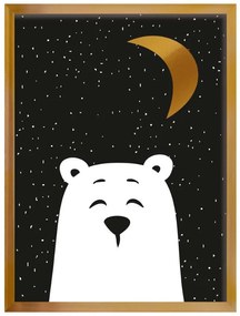 OnaDnes -20% Yellow Tipi Dětský obraz Funny Band bear 40 x 30 cm