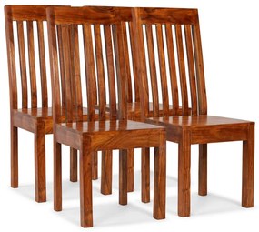Jídelní židle 4 ks masivní dřevo moderní 275273