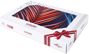 SATÉNOVÉ POVLEČENÍ LUXURY LAGOON 200X220 CM, 2KS 70X80 CM LISTY