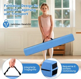 Costway Kladina gymnastická kladina 210 cm skládací gymnastická kladina