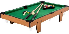GamesPlanet® 40440 Mini kulečník pool s příslušenstvím 92 x 52 x 19 cm, světlý