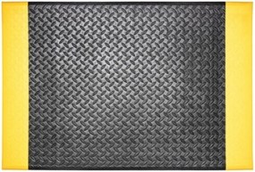 Hamat, Gumová rohožka 650 Base+ Economic black/yellow, 60x90, černá, chodba / předsíň
