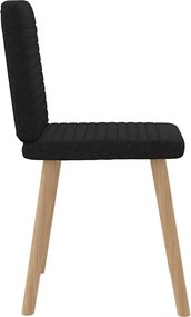 Jídelní židle 4 ks černé textil 3315246