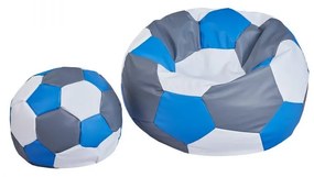 SUPPLIES Vak Fotbalový Míč + Podnožka XXXXL modrá barva