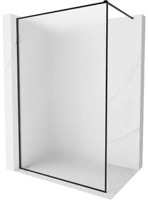 Mexen Kioto-XF sprchová stěna Walk-in s rámem 50 x 202 cm, zmatněné 10 mm, černá - 800-050-104-70-30-X
