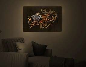 Li-Go "Veterán" světelný obraz 230V 90x62 cm provedení povrchu: dub světlý