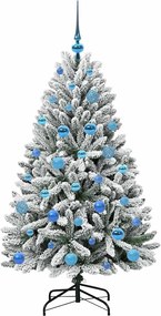 Umělý vánoční stromeček 150 cm 150 LED Teplá bílá PVC a ocel 3395746