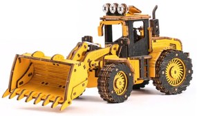 ROBOTIME Rokr 3D dřevěné puzzle Buldozer 211 ks