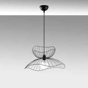 Černé závěsné svítidlo s kovovým stínidlem ø 50 cm Farac – Opviq lights