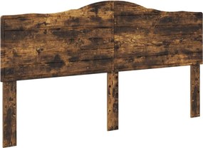 Rám postele Kouřový dub 200 x 200 cm Masivní borové dřevo 3413267