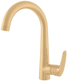 Slezák - RAV Dřezová baterie AMUR - AM719.xZ, Zlatá lesk Připojovací hadičky - závit: 1/2"