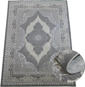 BE Koberec Allianz 6302 GREY - šedý obdélníkový Rozměr: 60x100 cm