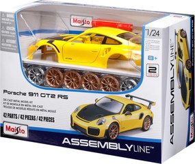 Maisto - Stavebnice - Porsche 911 GT2 RS, žlutá, 1:24