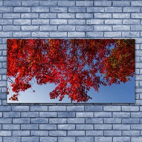 akrylový obraz Strom Listy Větve Příroda 120x60 cm