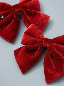 Sinsay - Vánoční dekorace ve tvaru mašlí 4 pack - červená