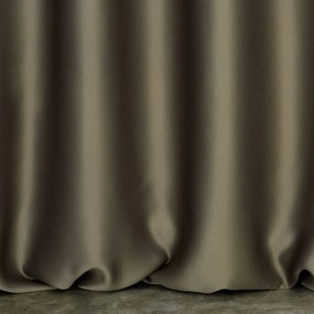 ZATEMŇOVACÍ ZÁVĚS NA KROUŽCÍCH HARMONY 140X250 CM HNĚDÁ