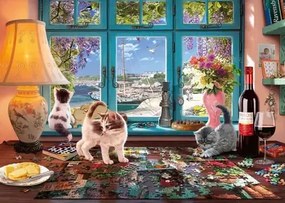 Ravensburger Puzzle Stůl milovníka puzzle / 1000 dílků