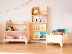 Wamm Cosy Room Dětský Montessori regál na knihy a hračky Zvolte barvu: Růžová