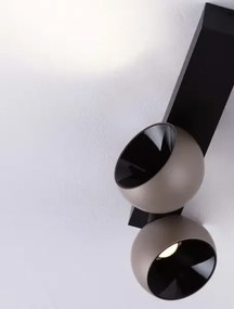 LED stmívatelné champaign zlato-černé moderní stropní svítidlo Lusa