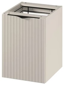 Cersanit Tirso, nízká doplňková skříňka s košem na prádlo 400x446x551 mm, béžová matná, S1017-030