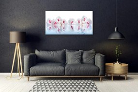 Obraz na skle Květiny Rostlina Příroda Umění 140x70 cm