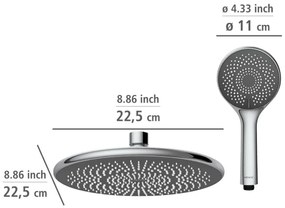 WENKO 25310100 - Sprchový set WATERSAVING SYSTEM nerez/lesk. chrom