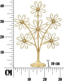 Dekorativní soška ze železa ve zlaté barvě Mauro Ferretti Biglettini
