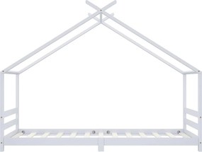 Rám dětské postele bílý masivní borové dřevo 90 x 200 cm 289612