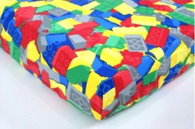 Nadia Dětské bavlněné prostěradlo 210x160cm různé vzory Barva: Granátové proužky
