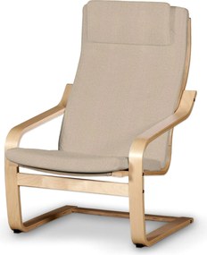 Sedák na křeslo IKEA Poäng II barva béžová látka pletený vzor