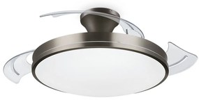 Philips-LED Stropní svítidlo s ventilátorem LED/35W/230V 5500/4000/2700K+DO nikl