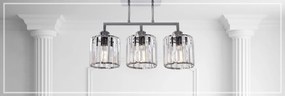 Toolight - Stropní svítidlo GLAMOUR 3xE27 392228, chromová, OSW-09685
