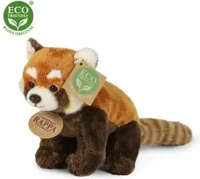 RAPPA Plyšová panda červená 18 cm / ECO-FRIENDLY / od 0 měsíců